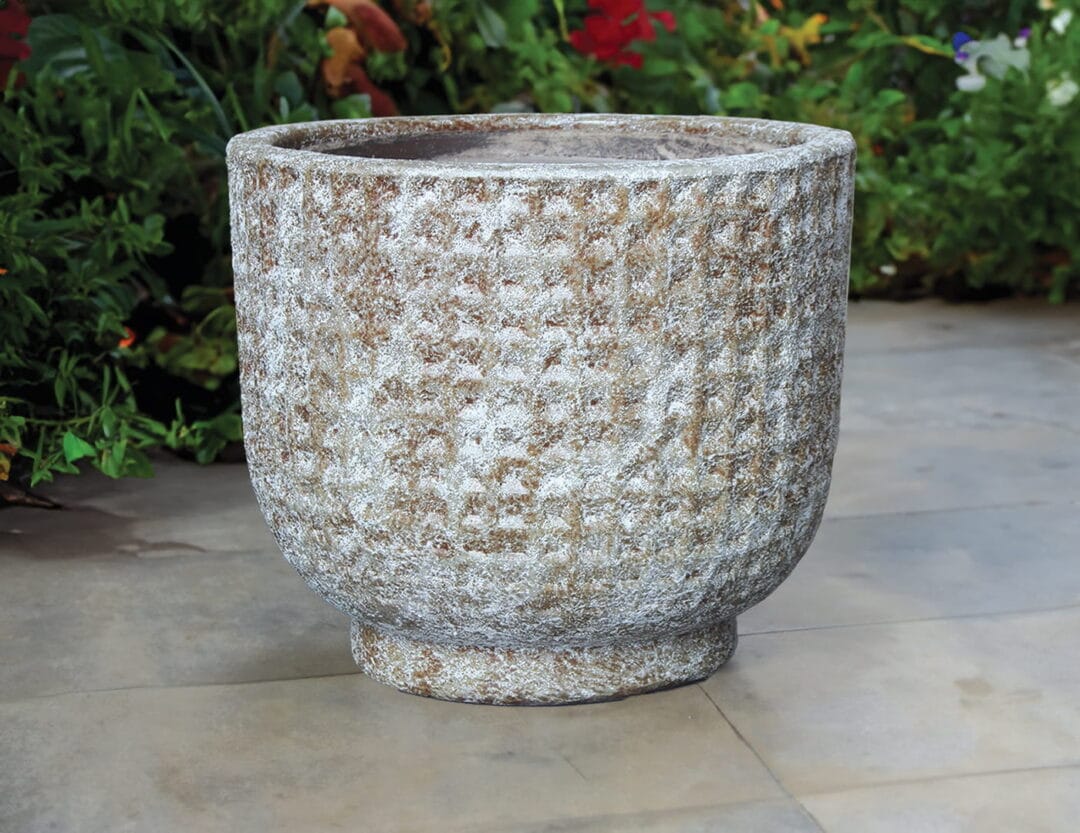 Dimple Fountain with Pump & LED Light | Ancient Rust Design