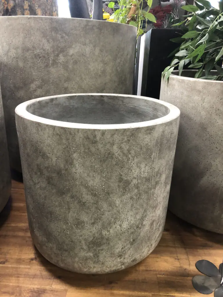 Stylish Cuban Planter for Modern Spaces | Fused Grey & White